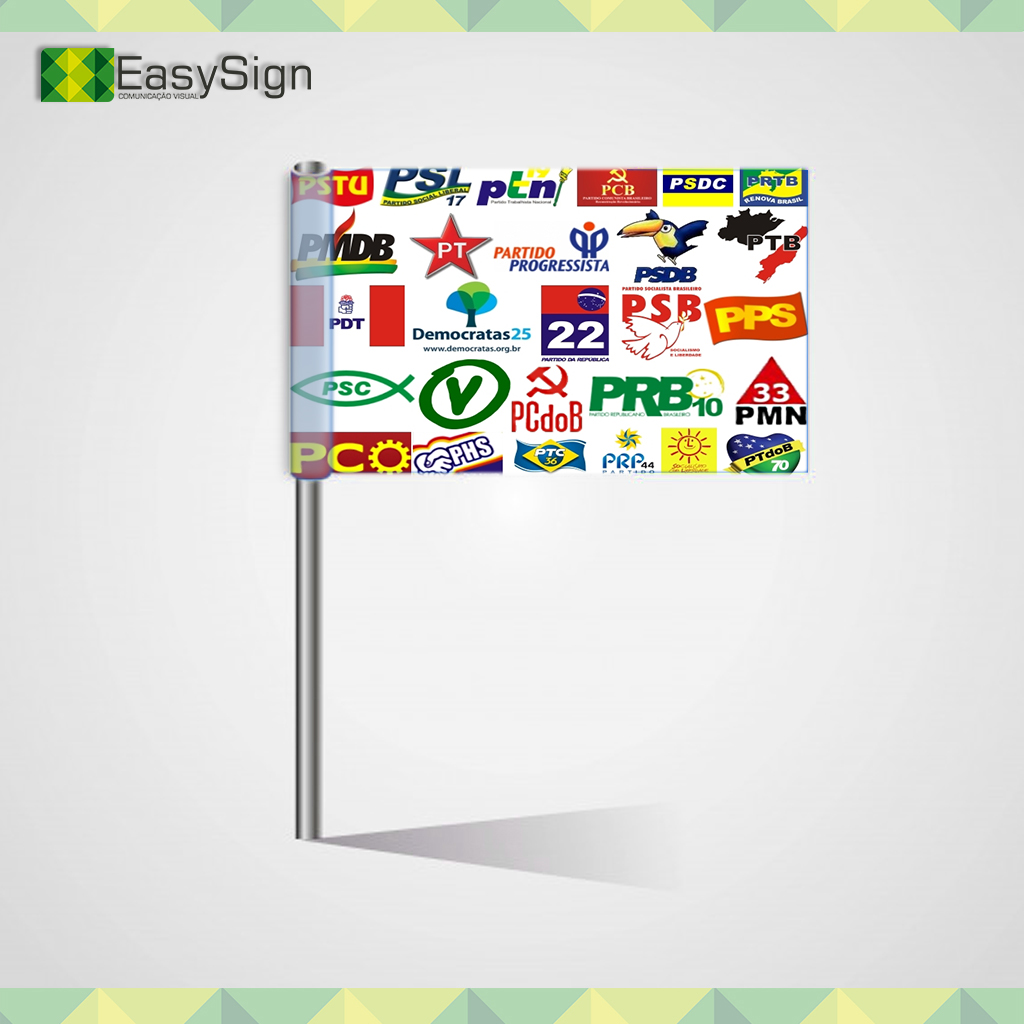 Bandeira Política no Tamanho Que Quiser - Impressão Digital SP